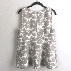 Anthropologie | Tops | Akemi Kin Gray Floral Peplum Top | Poshmark